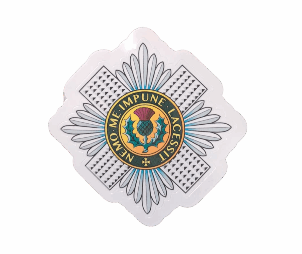 Capstar sticker 7cm by 7cm – Scots Guards
